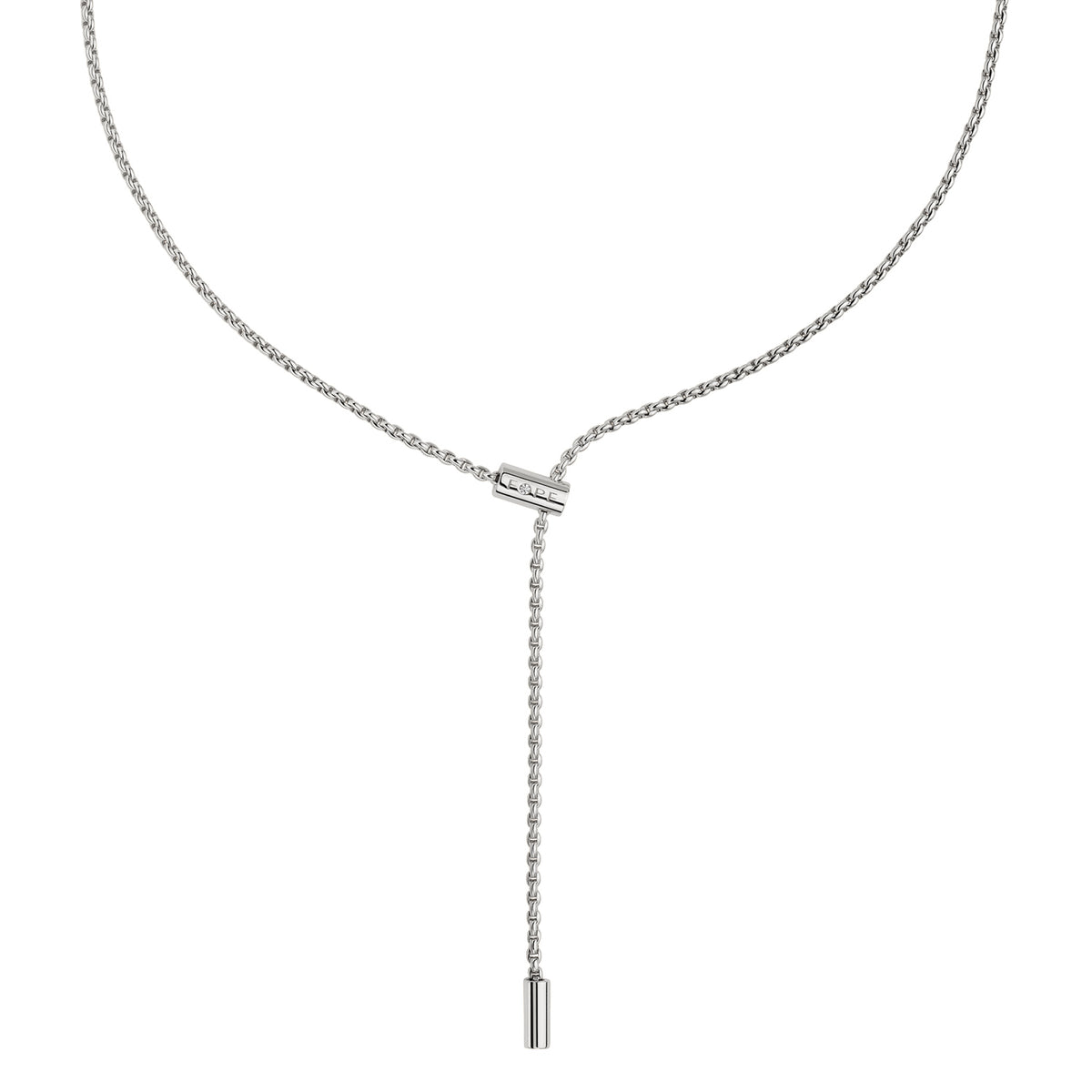 FOPE ARIA 18K Gold Adjustable Lariat Necklace with Ornamental Clasp an ...