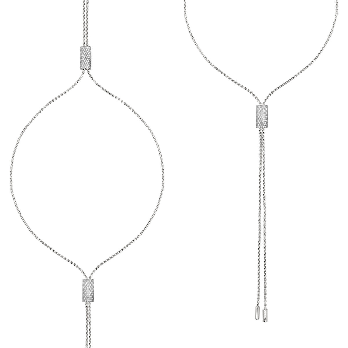 FOPE ARIA 18K Gold Lariat Necklace with White Diamonds – Jackson Hole ...