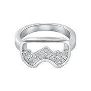 18K Gold Ski goggle & Diamond Pave Ring – Jackson Hole Jewelry Company