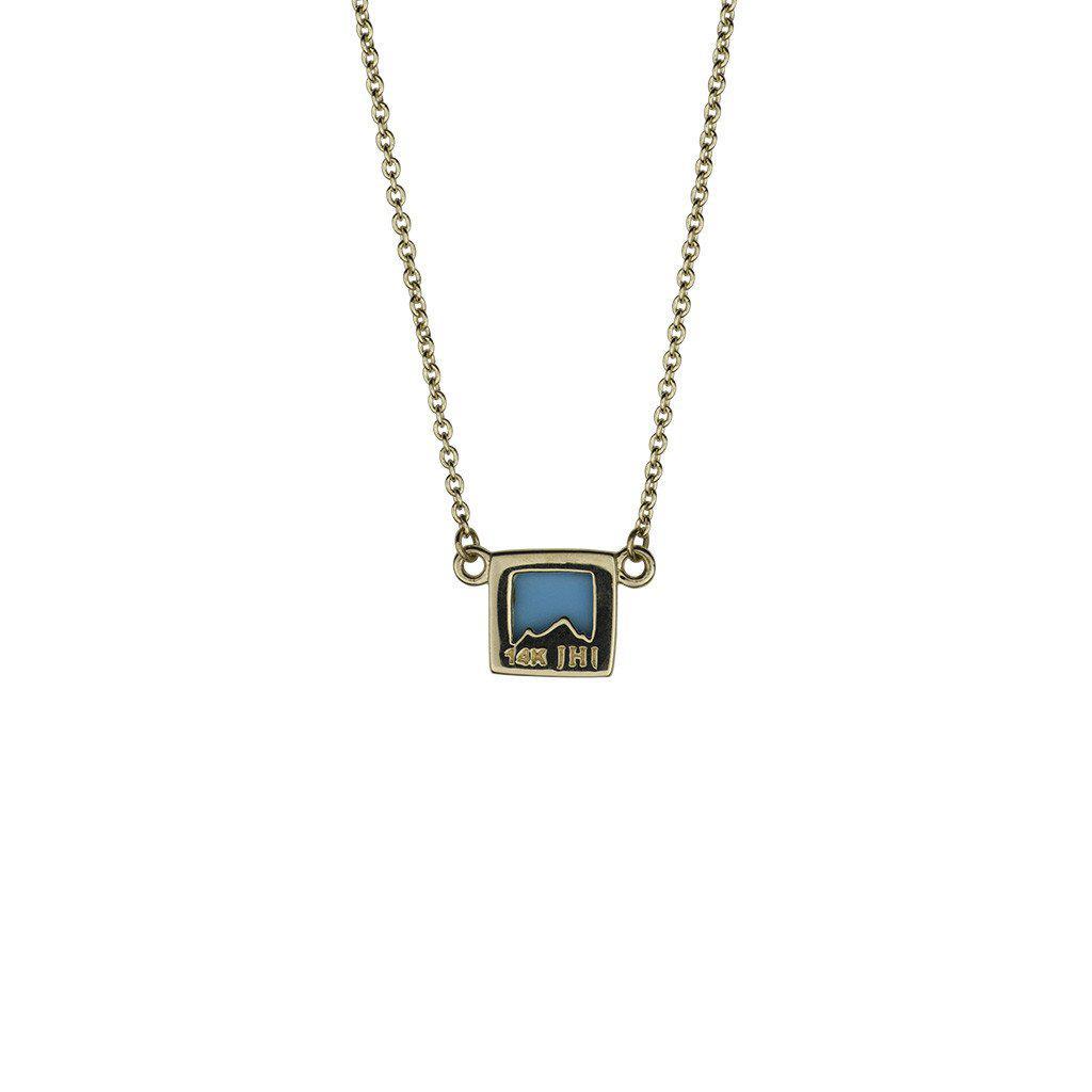Sleeping Beauty Tiny Turquoise Square Necklace – Jackson Hole Jewelry ...
